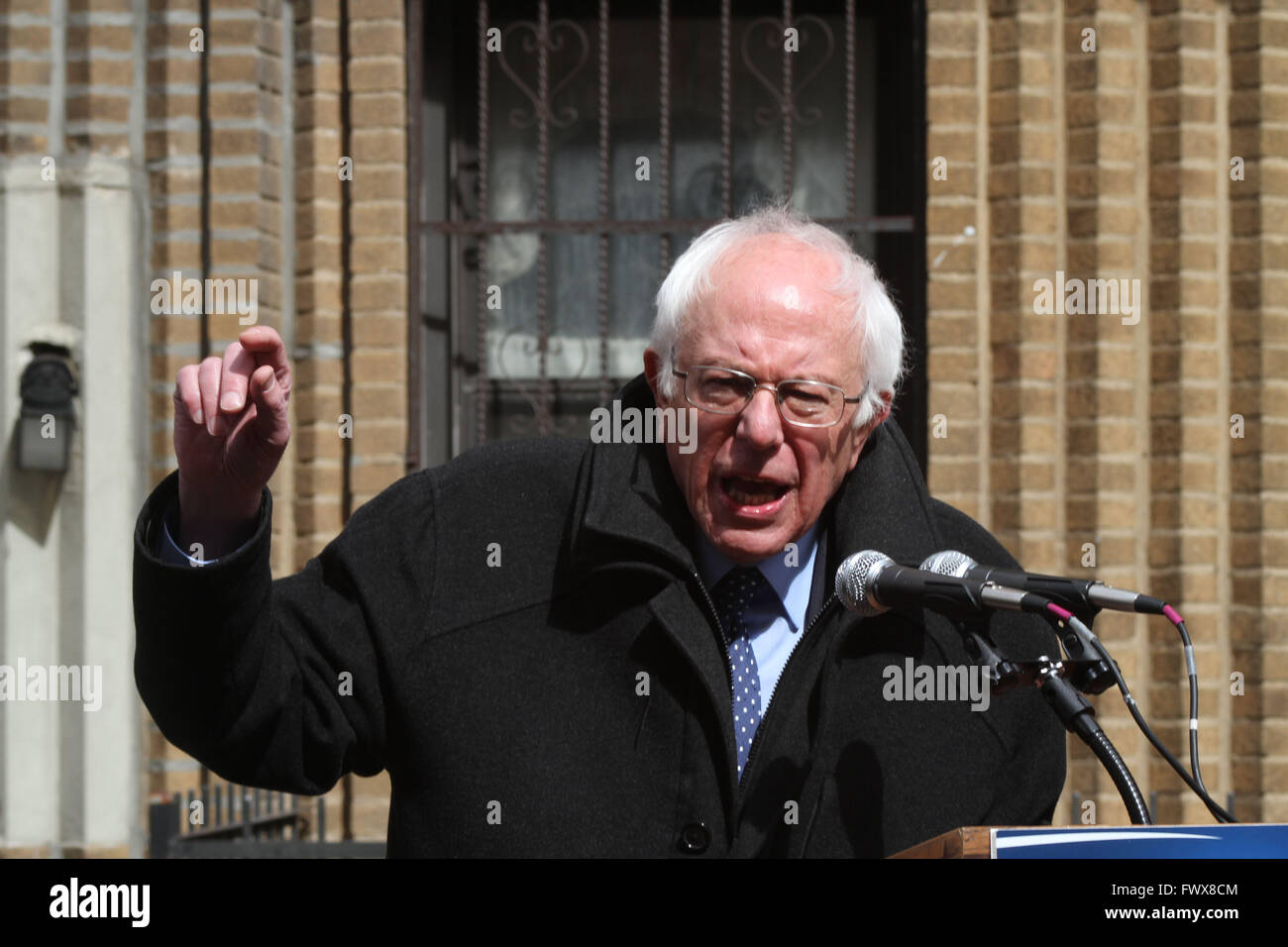 New York, New York, USA. 8th Apr, 2016. Bernie Sanders Campaign Rally ...