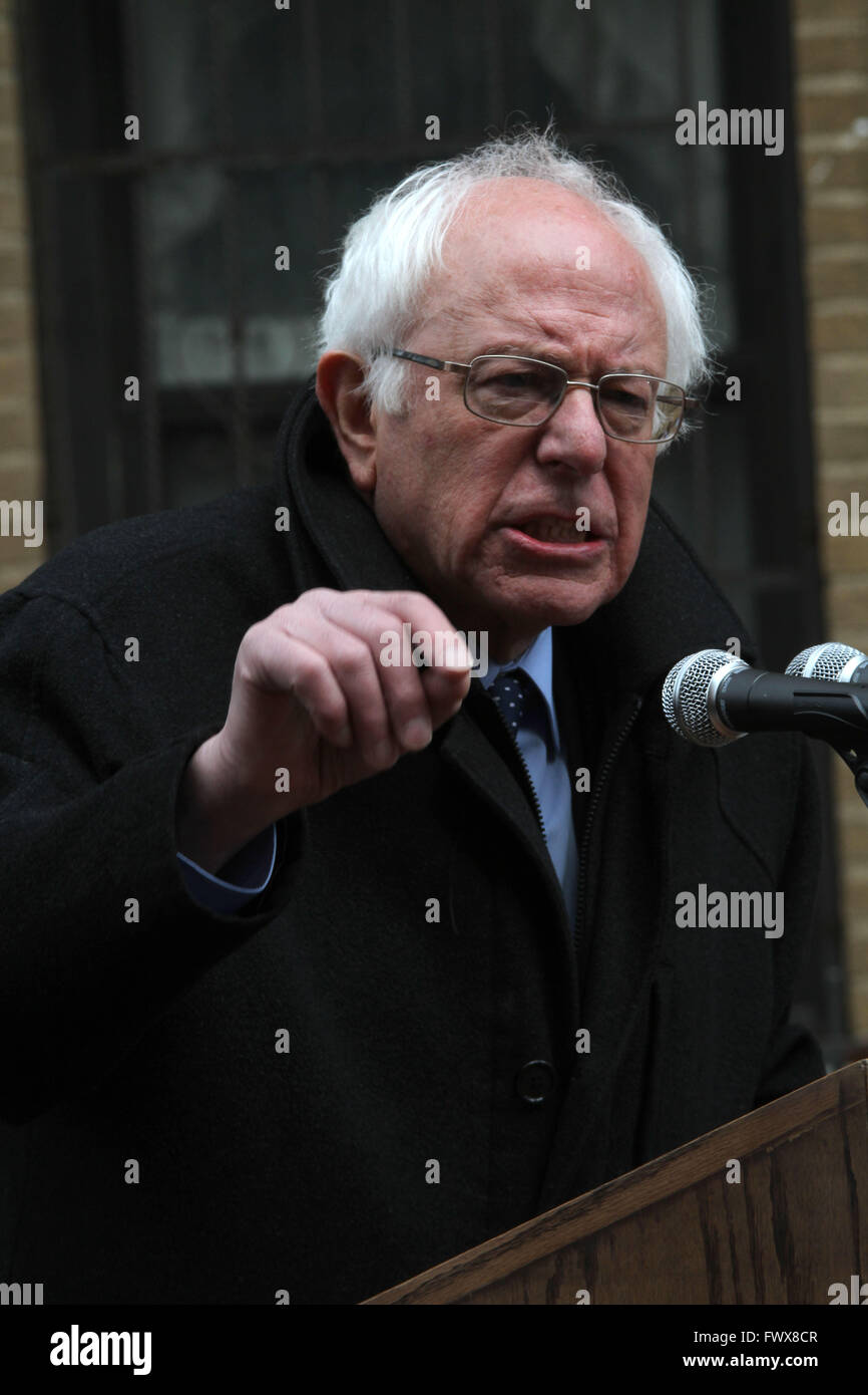 New York, New York, USA. 8th Apr, 2016. Bernie Sanders Campaign Rally ...