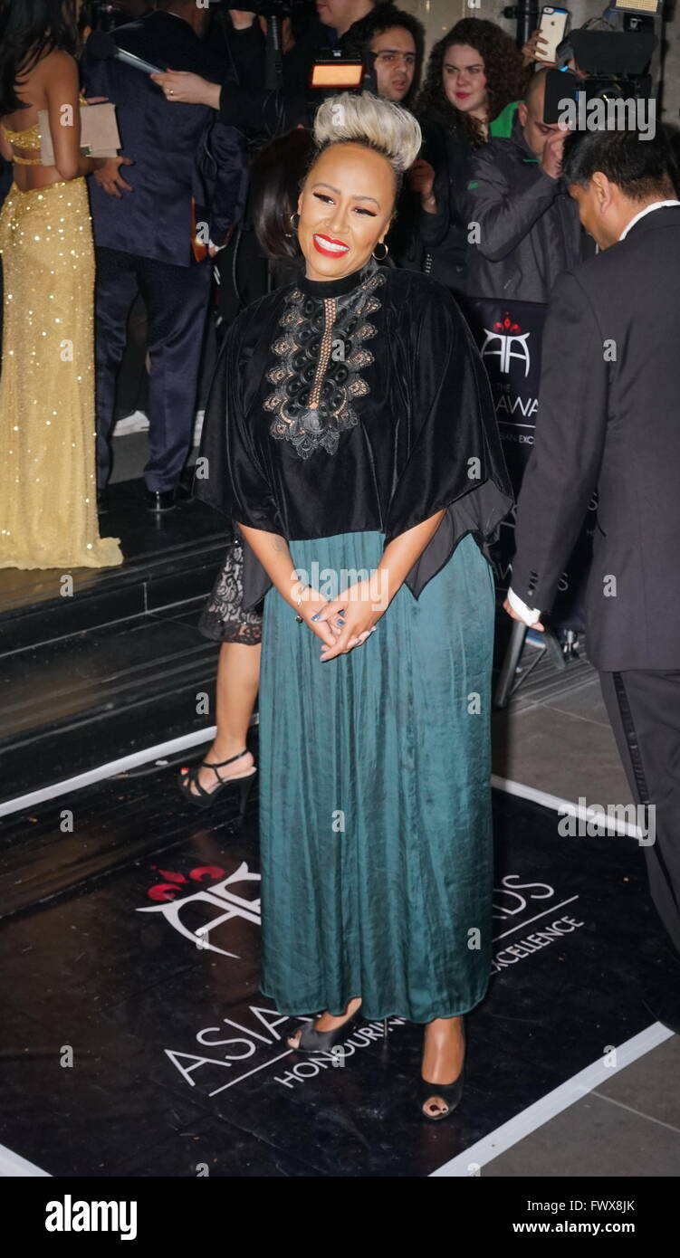 London,England,UK : 8th April 2016 : Emeli Sandé attend the The Asian ...