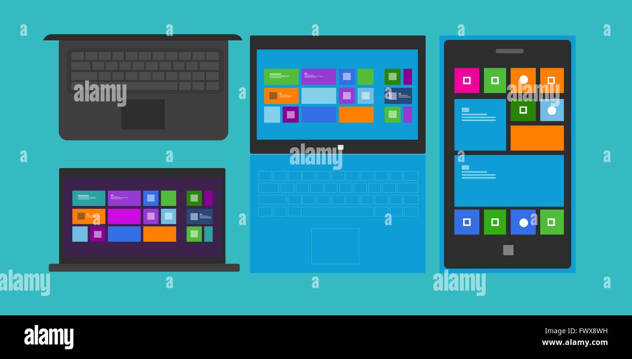 Tablet layout Stock Vector Images - Alamy
