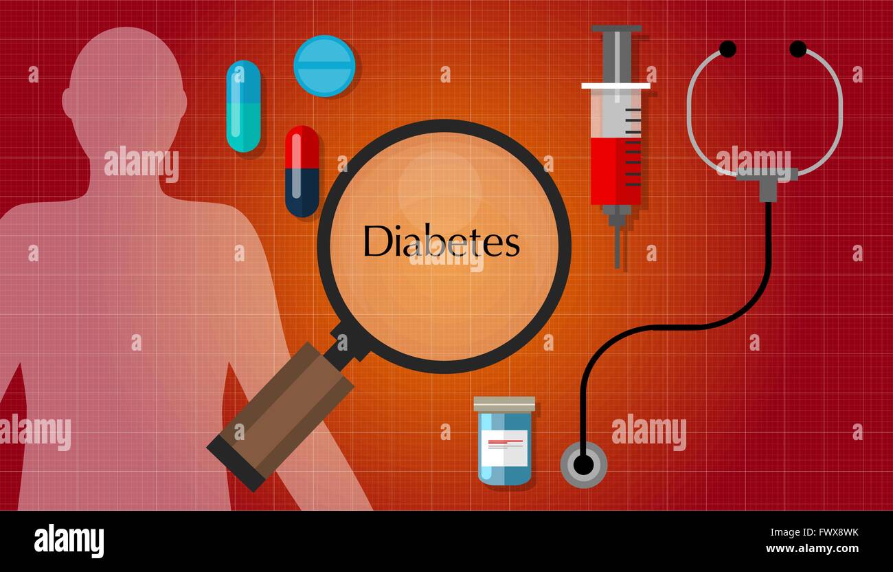 diabetes mellitus diabetic diagnosis medication problem health icon ...