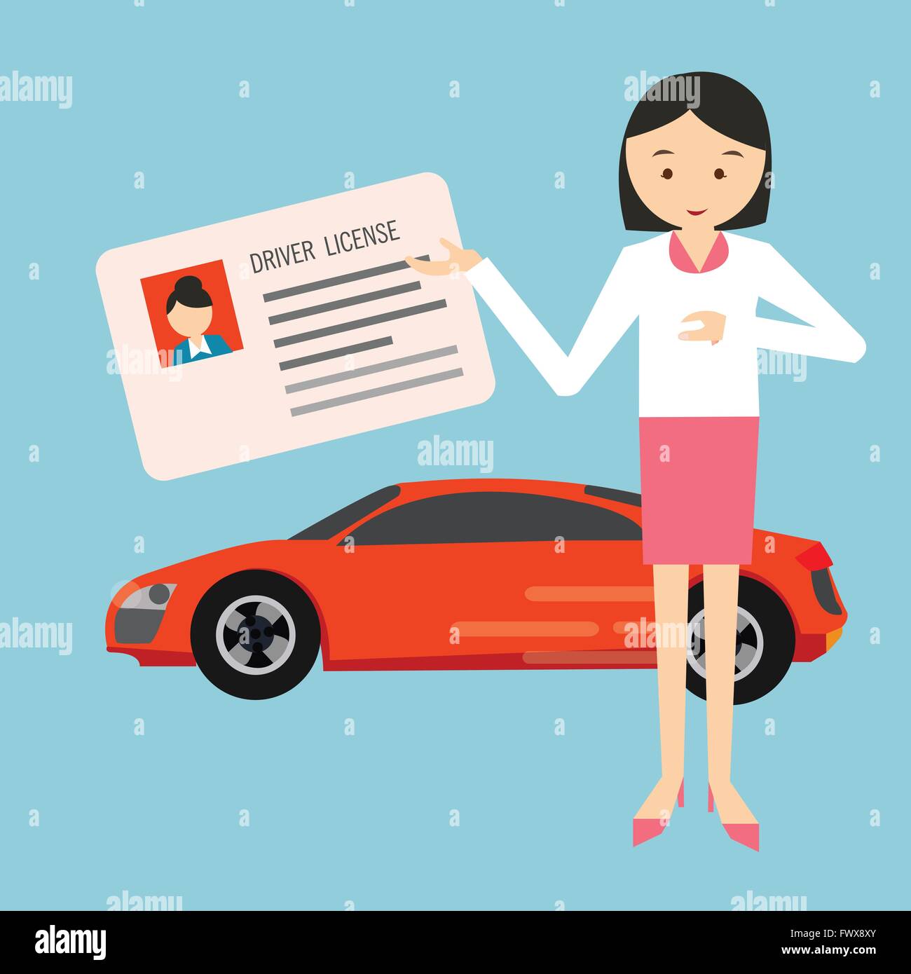 School drivers Stock Vector Images - Alamy