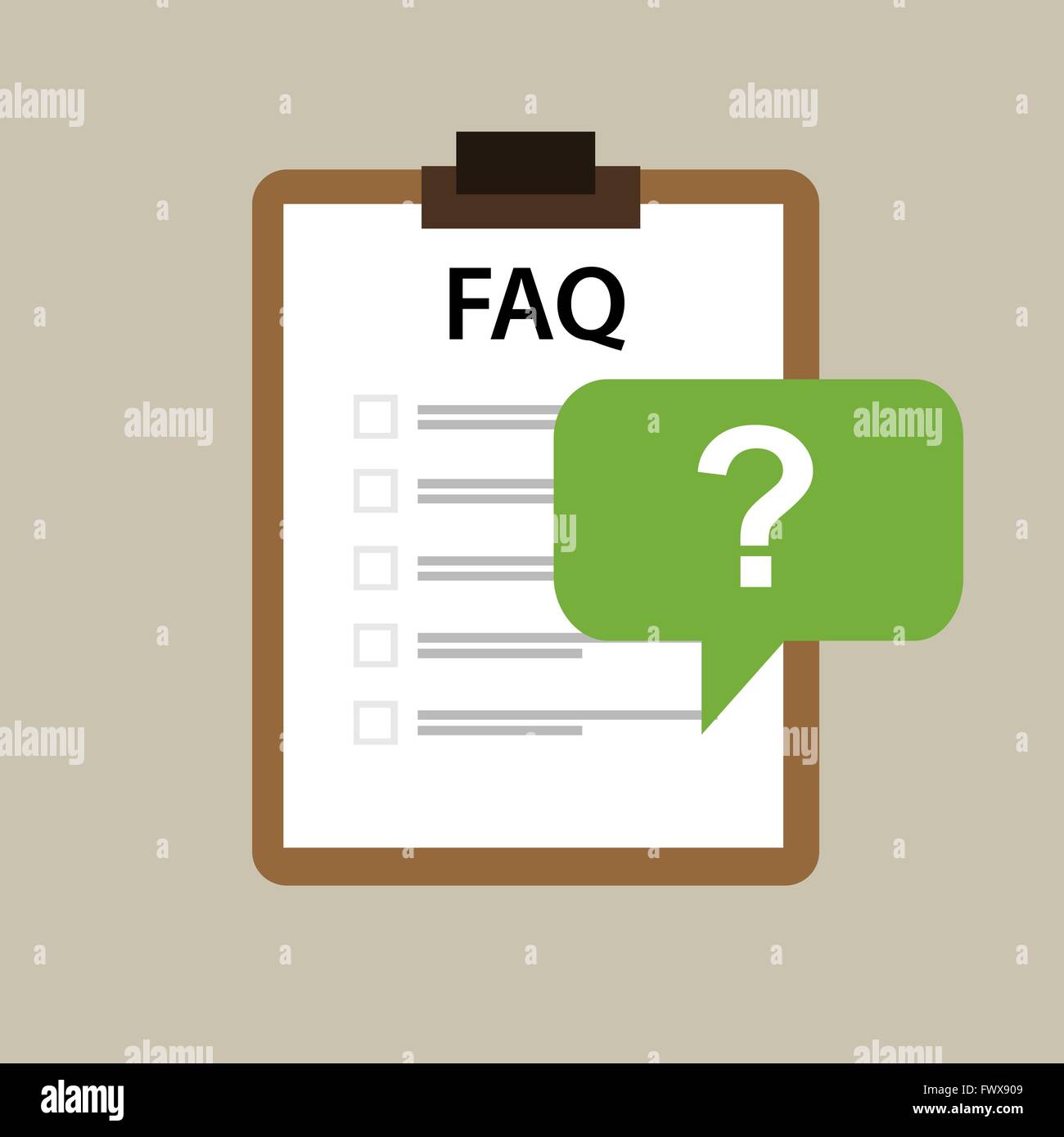 faq frequently asked question icon vector mark Stock Vector Image & Art ...