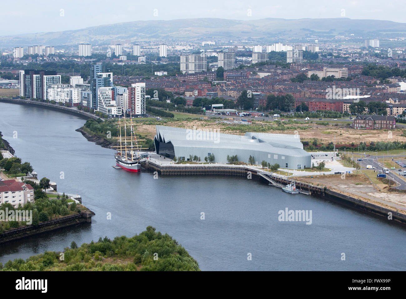 Glasgow museum of transport at riverside museum hi-res stock ...