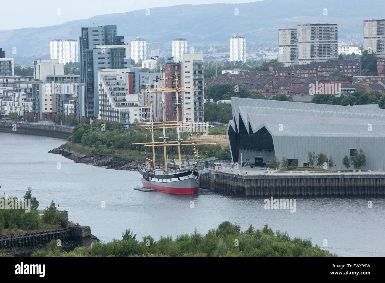 Glasgow museum of transport at riverside museum hi-res stock ...