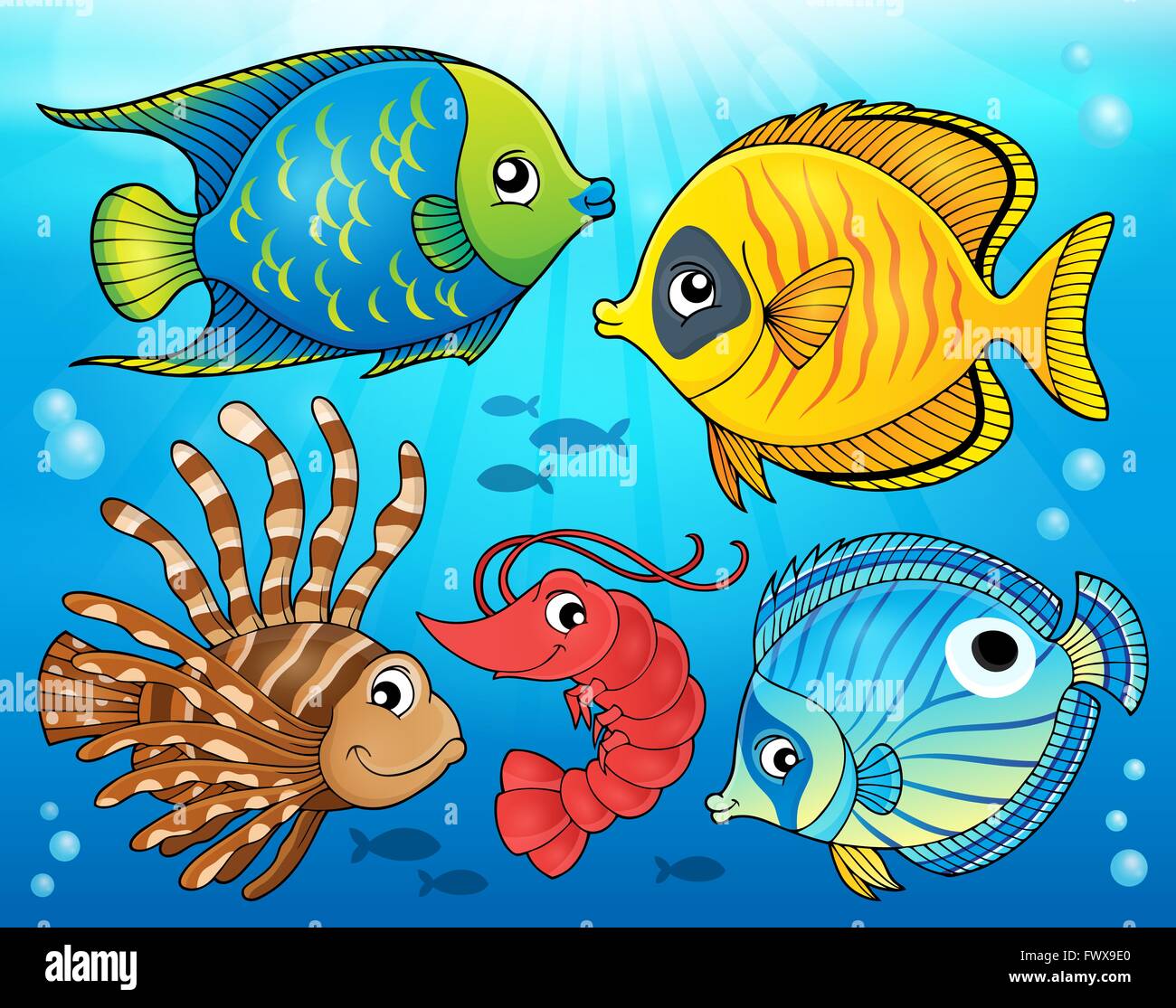 Coral fauna theme image 4 - picture illustration Stock Photo - Alamy