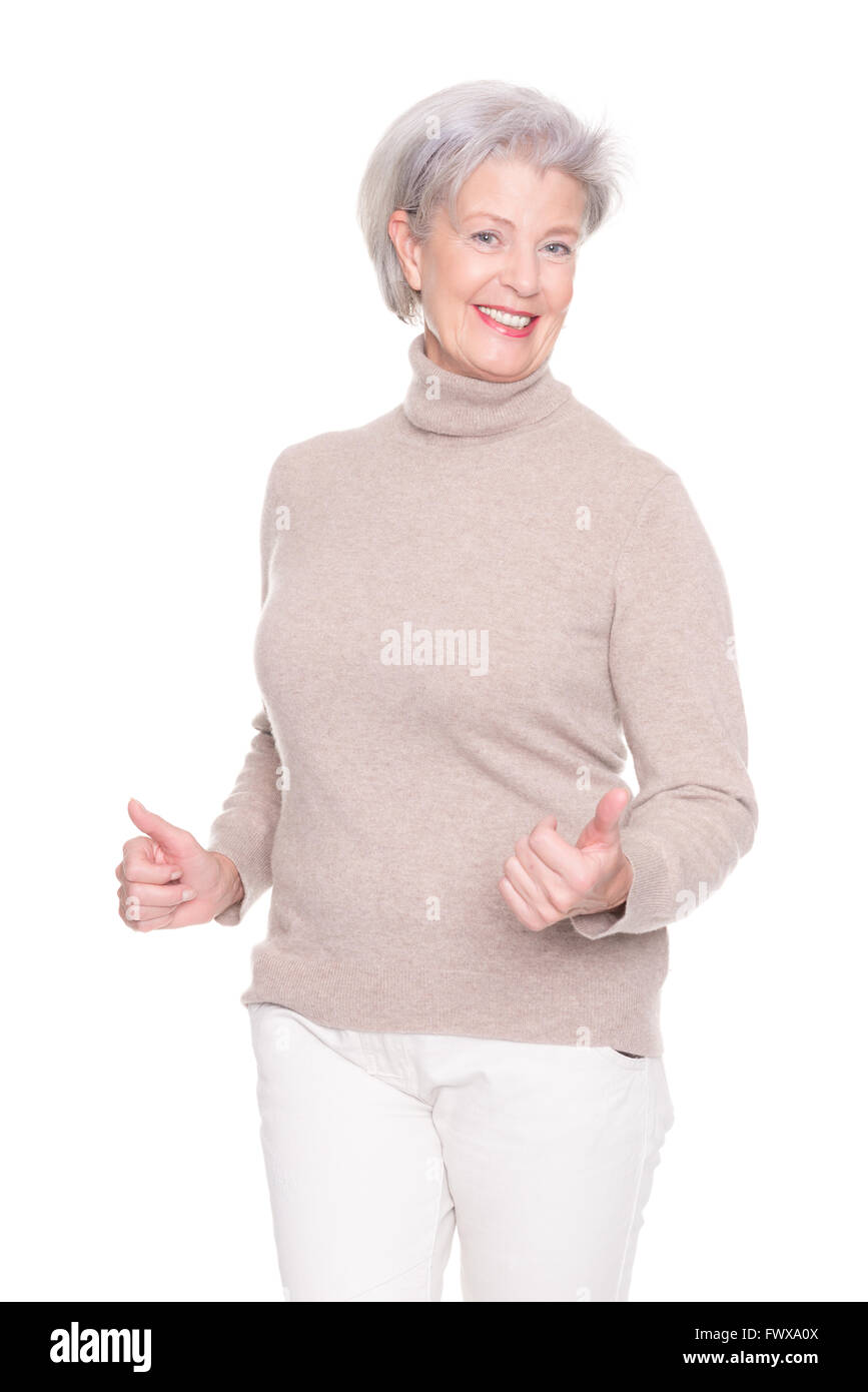 Fit older woman standing hi-res stock photography and images - Alamy