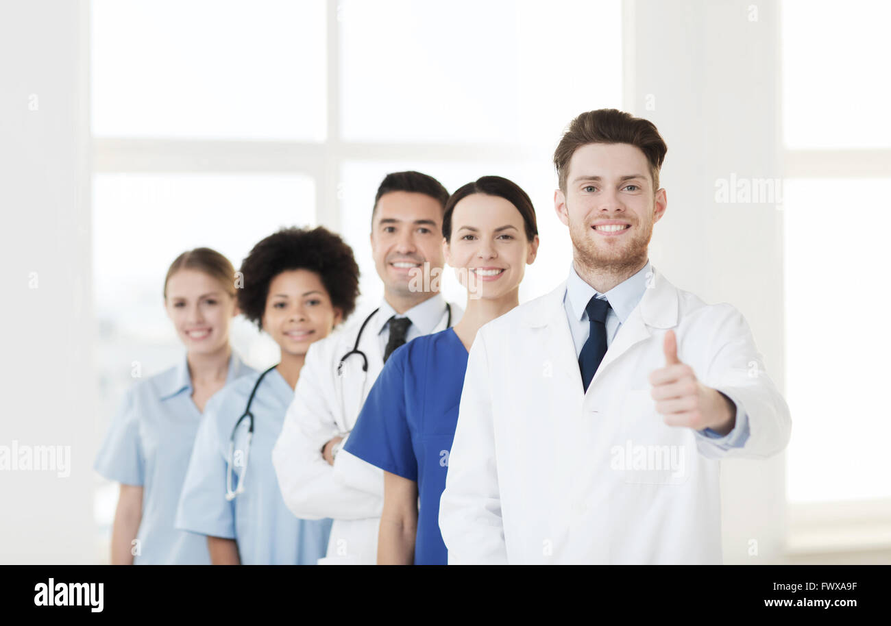 group of happy doctors at hospital Stock Photo - Alamy
