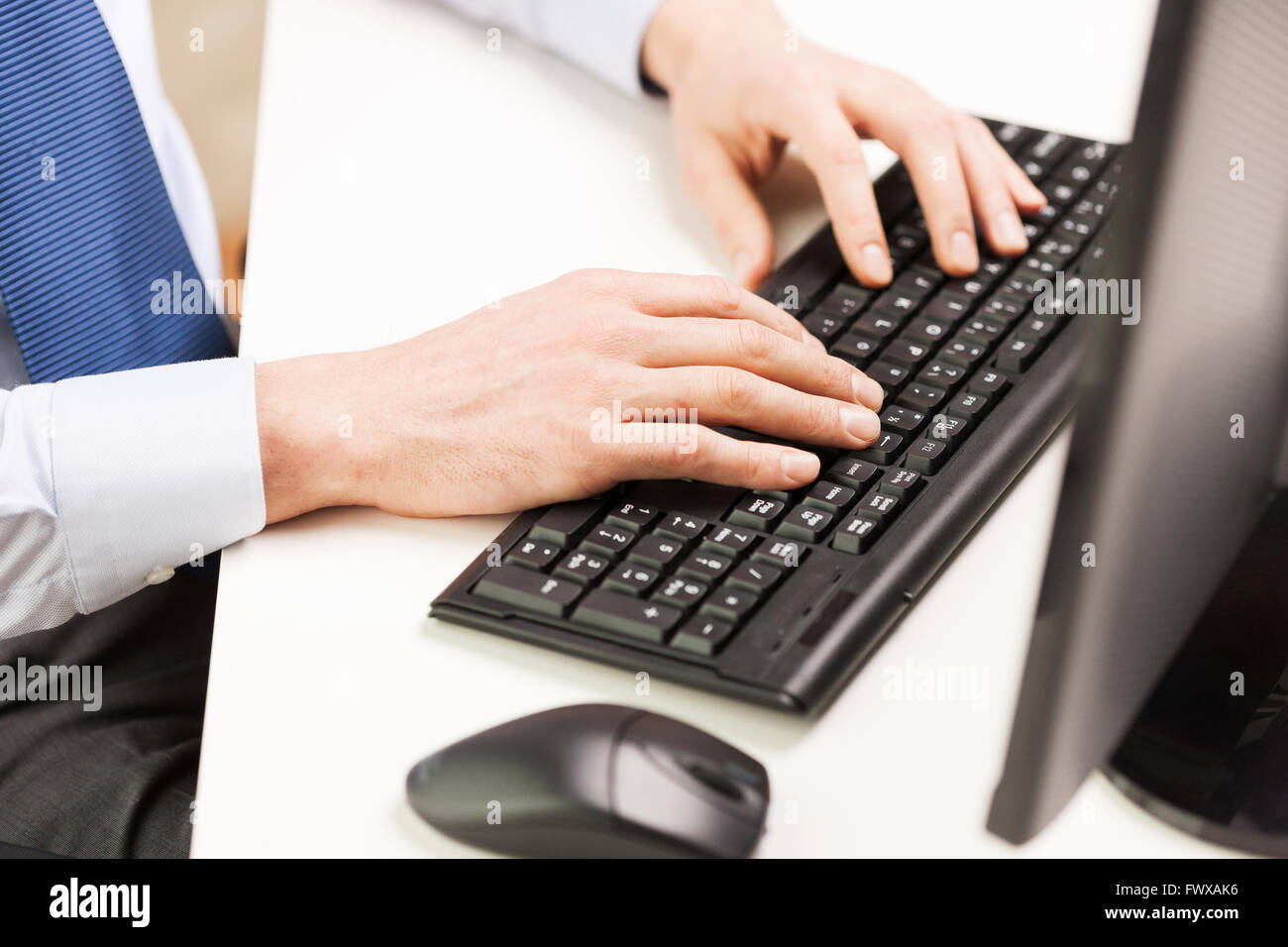 Businessman hands typing hi-res stock photography and images - Alamy