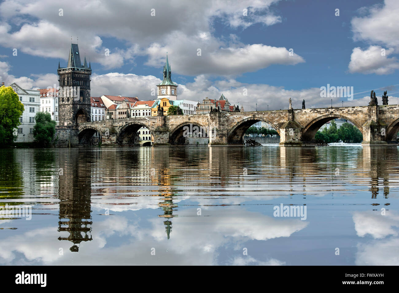 Charles bridge background hi-res stock photography and images - Alamy