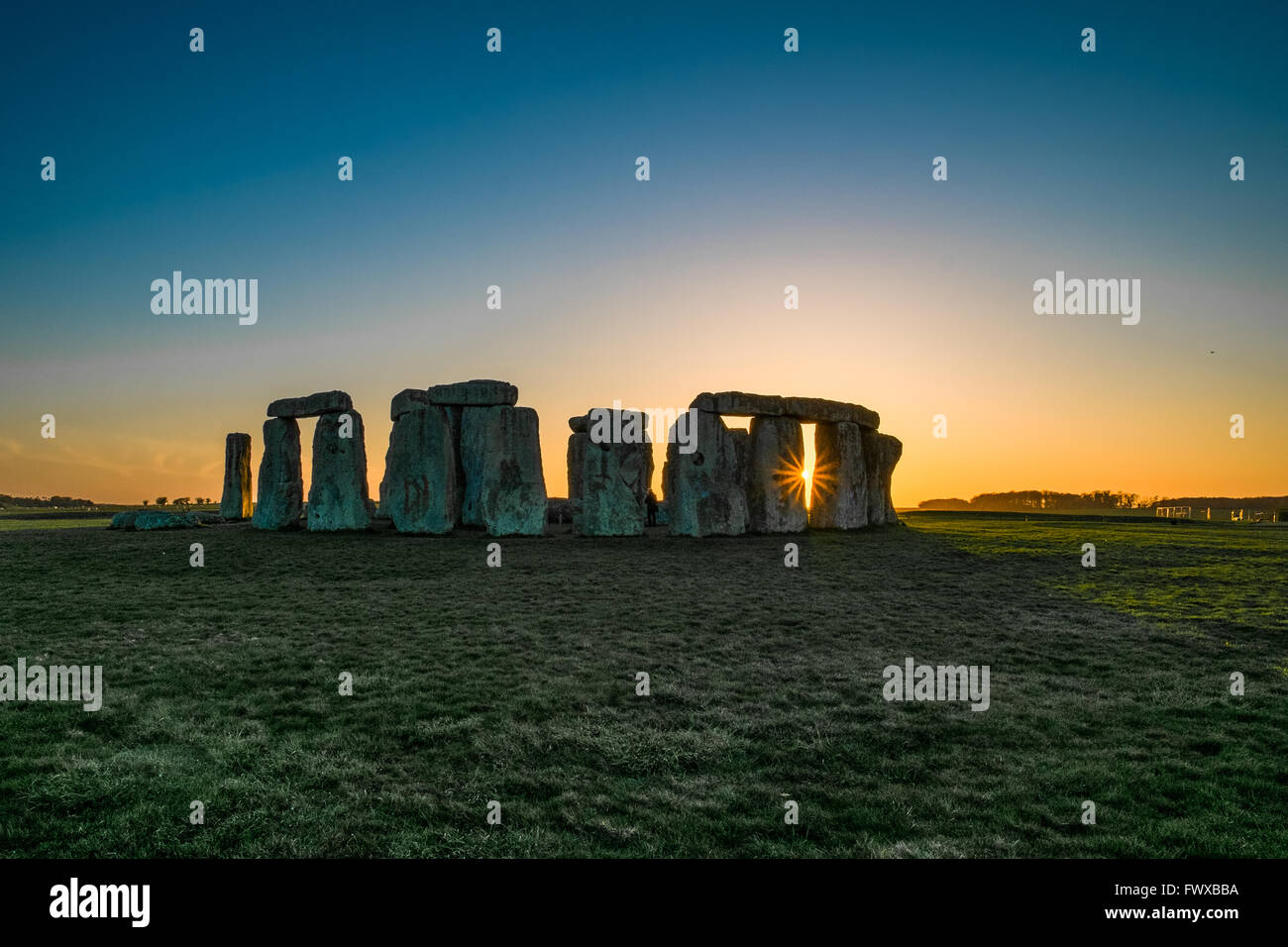 Sunset at Stonehenge Stock Photo - Alamy