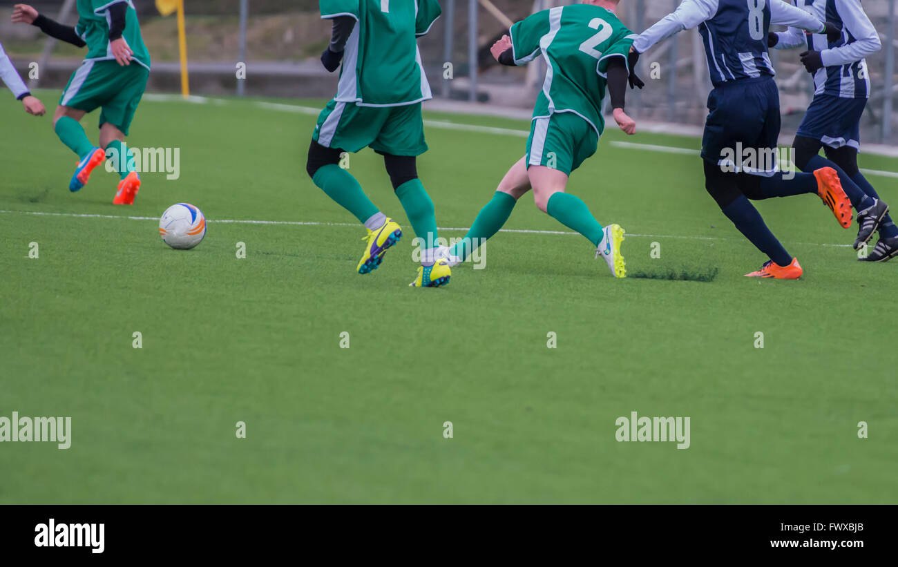 actions in the football field during a game Stock Photo - Alamy