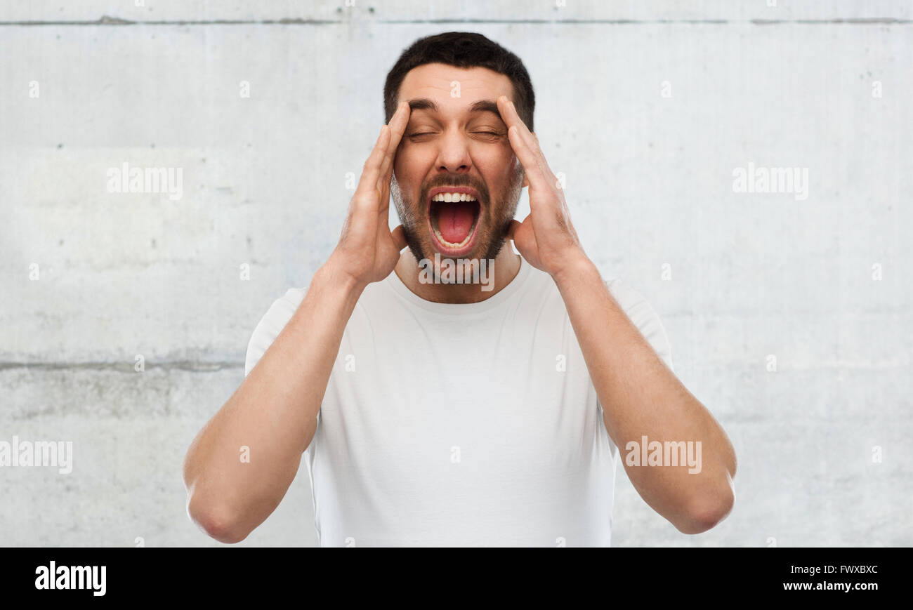 Crazy angry shouting hi-res stock photography and images - Alamy