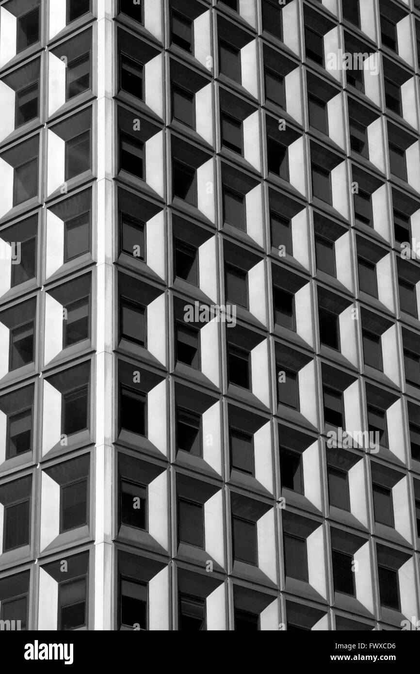 Skyscraper texture with line of windows Stock Photo - Alamy
