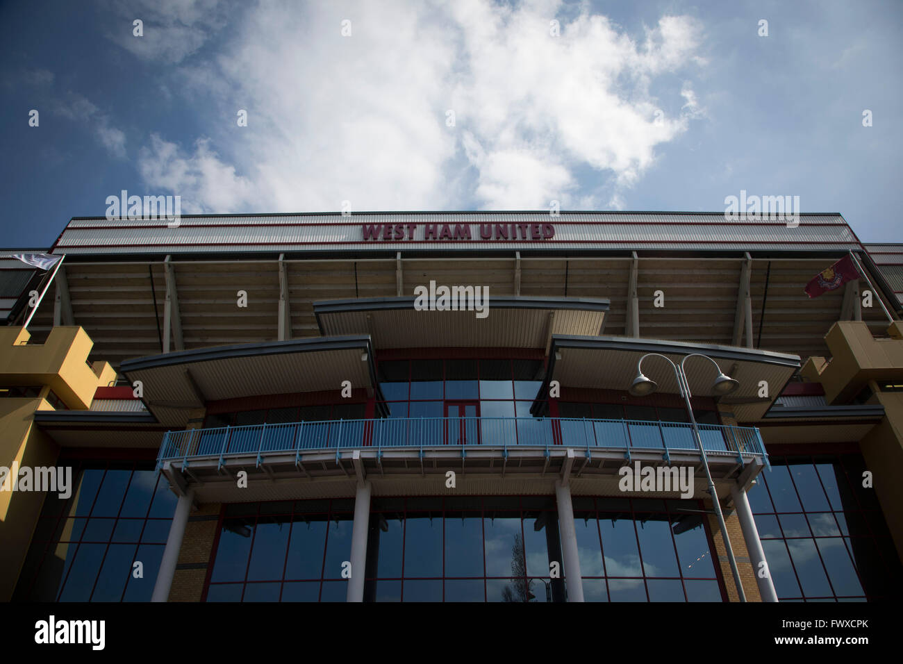 At londons olympic stadium in stratford hi-res stock photography and ...