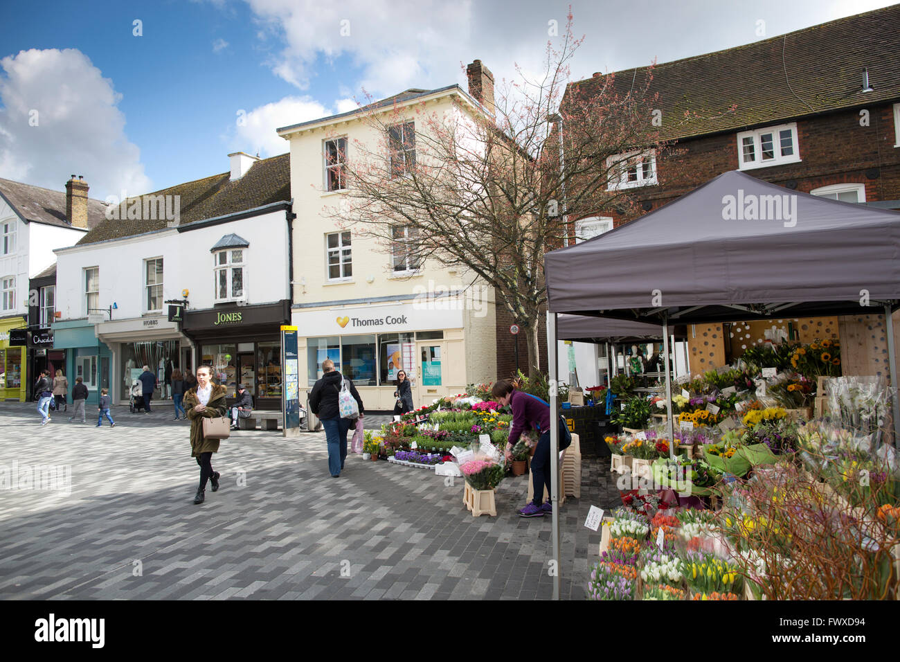 Church Street, Kingston upon Thames, Greater London, England, UK Stock ...