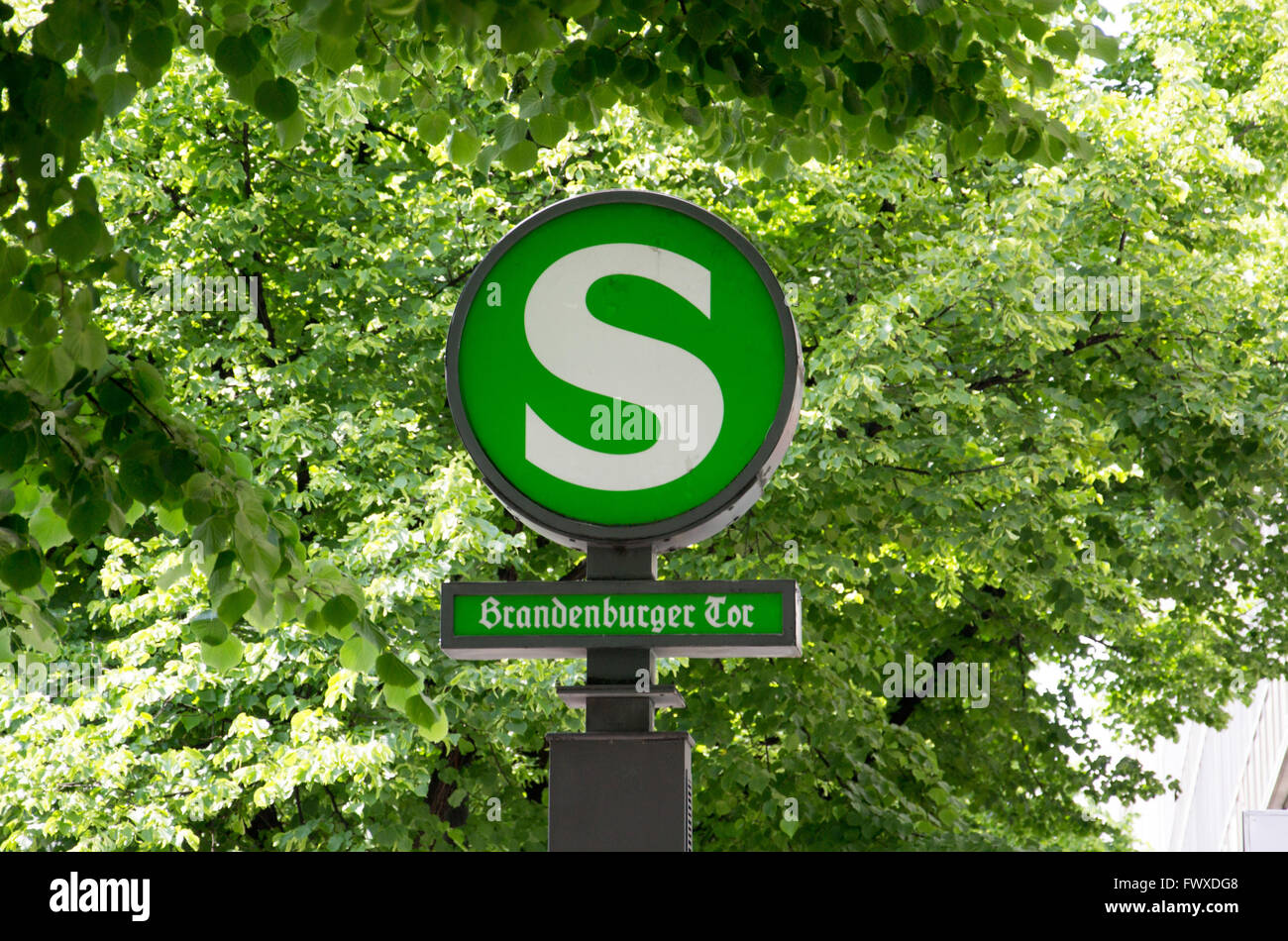 metro sign in berlin Stock Photo - Alamy
