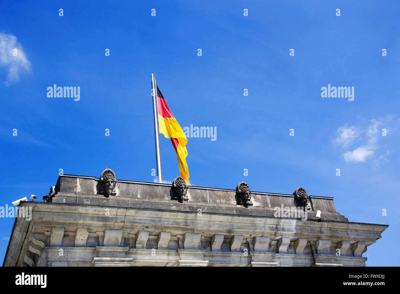 Berlin skyline flag hi-res stock photography and images - Alamy