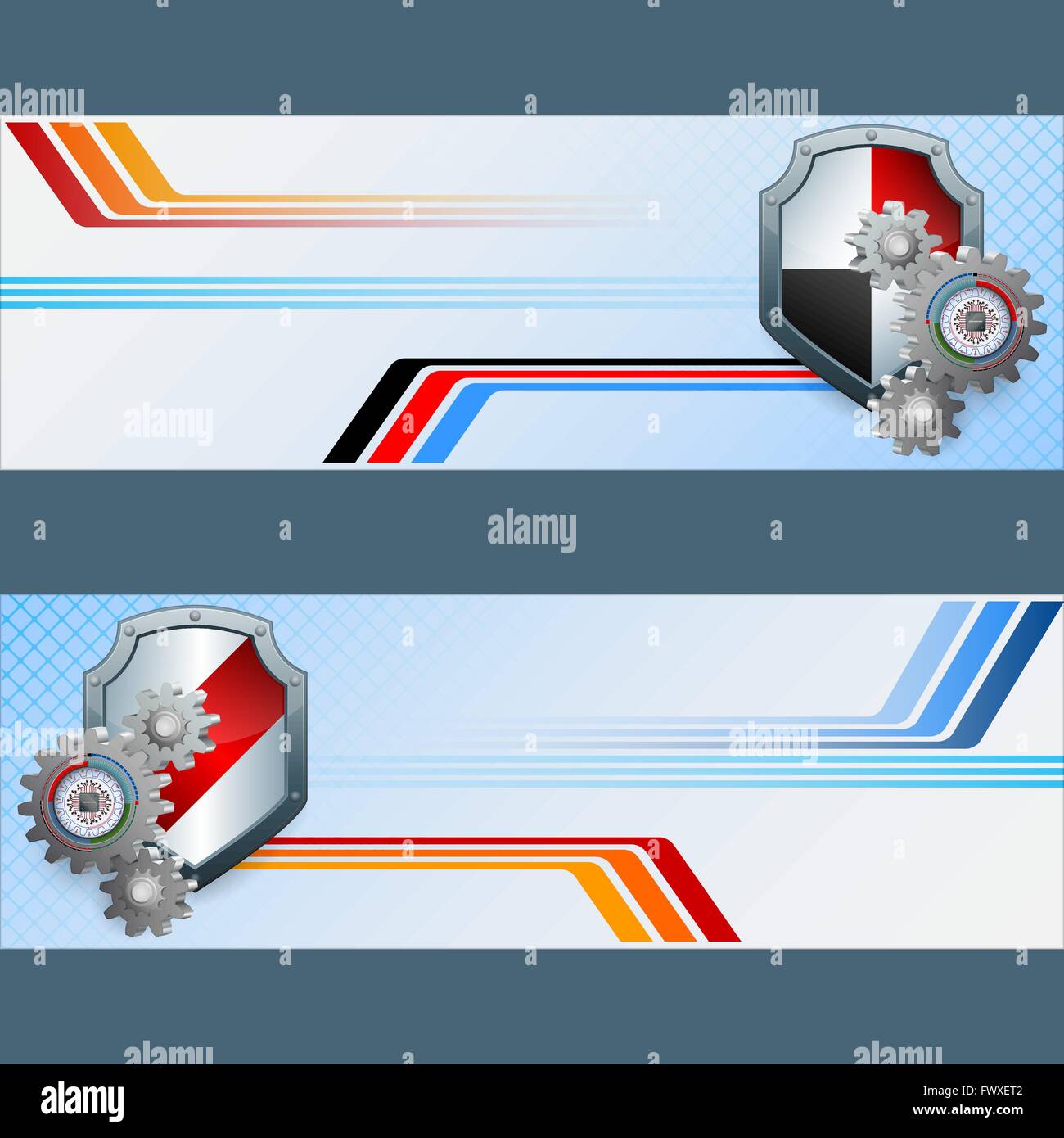 Web banner template electronic chip hi-res stock photography and images ...