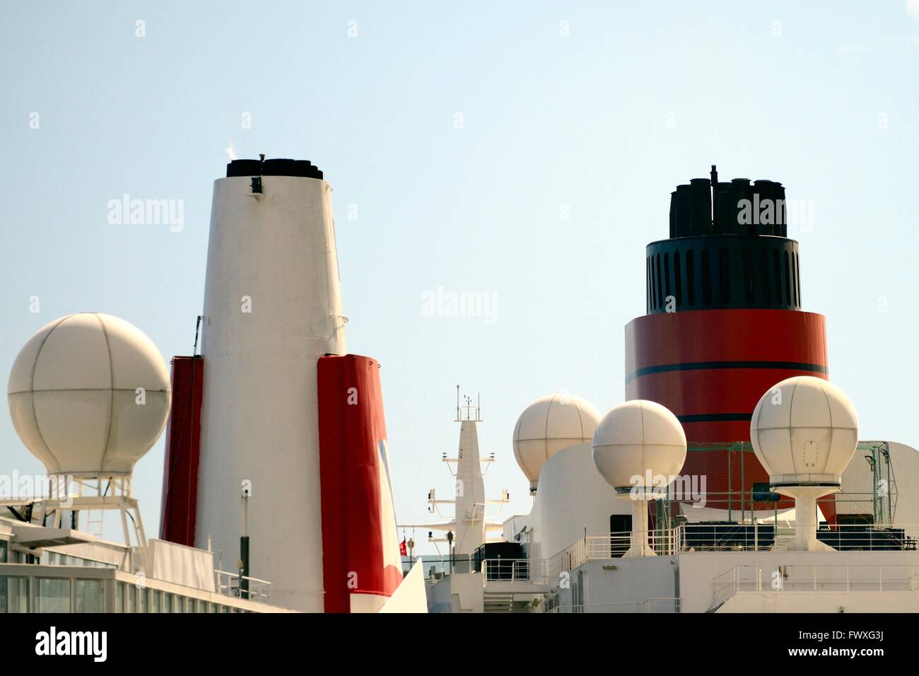 Cruise ship funnel hi-res stock photography and images - Alamy