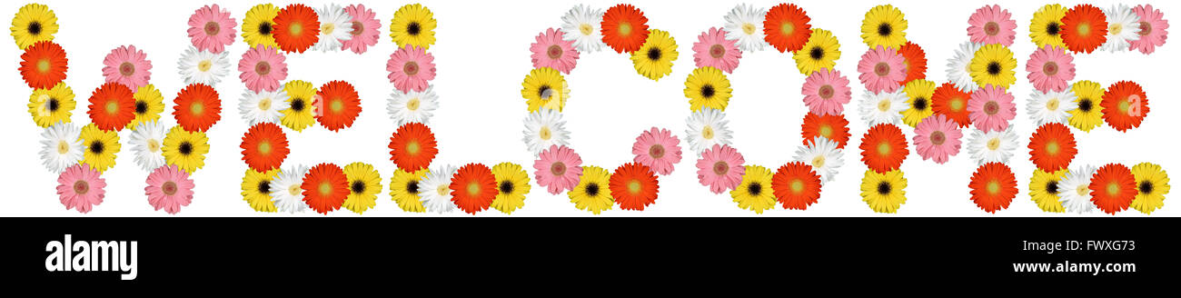 Welcome Flowers High Resolution Stock Photography and Images - Alamy
