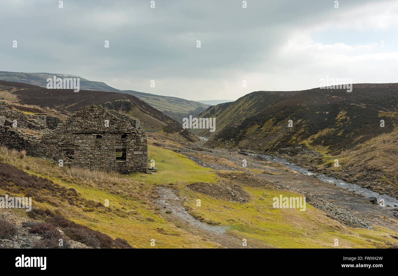 Ruins of a Yorkshire dales lead smelting mill Surrender Bridge ...