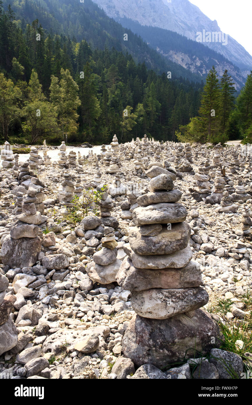 Pile Rocks Cairn River High Resolution Stock Photography and Images - Alamy