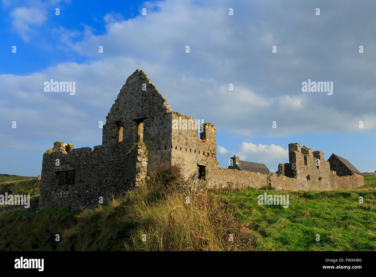 Dunluce Castle, Portrush, County Antrim, Ulster, Northern Ireland ...