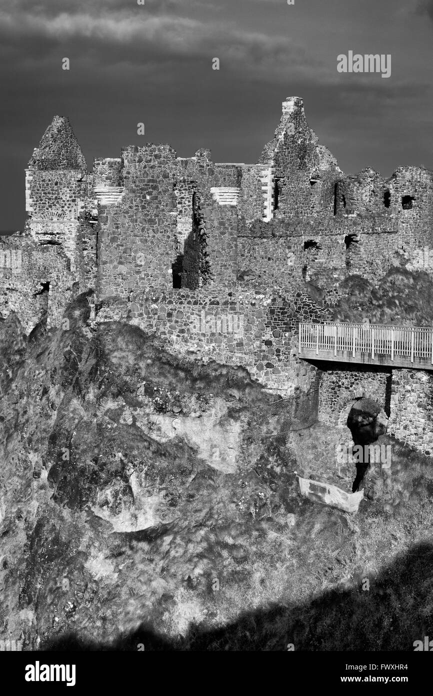 Dunluce Castle, Portrush, County Antrim, Ulster, Northern Ireland ...