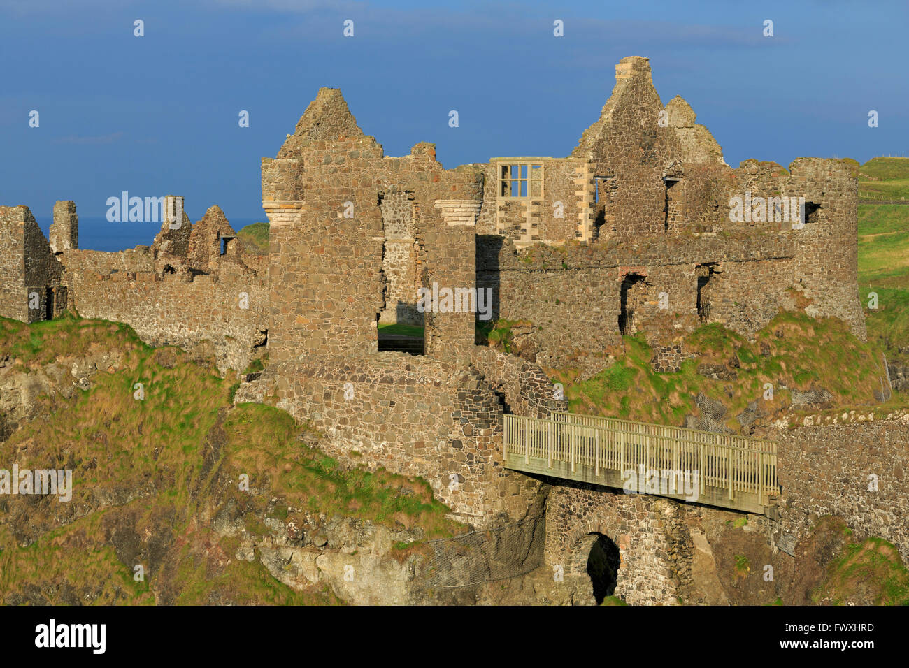 Dunluce Castle, Portrush, County Antrim, Ulster, Northern Ireland ...