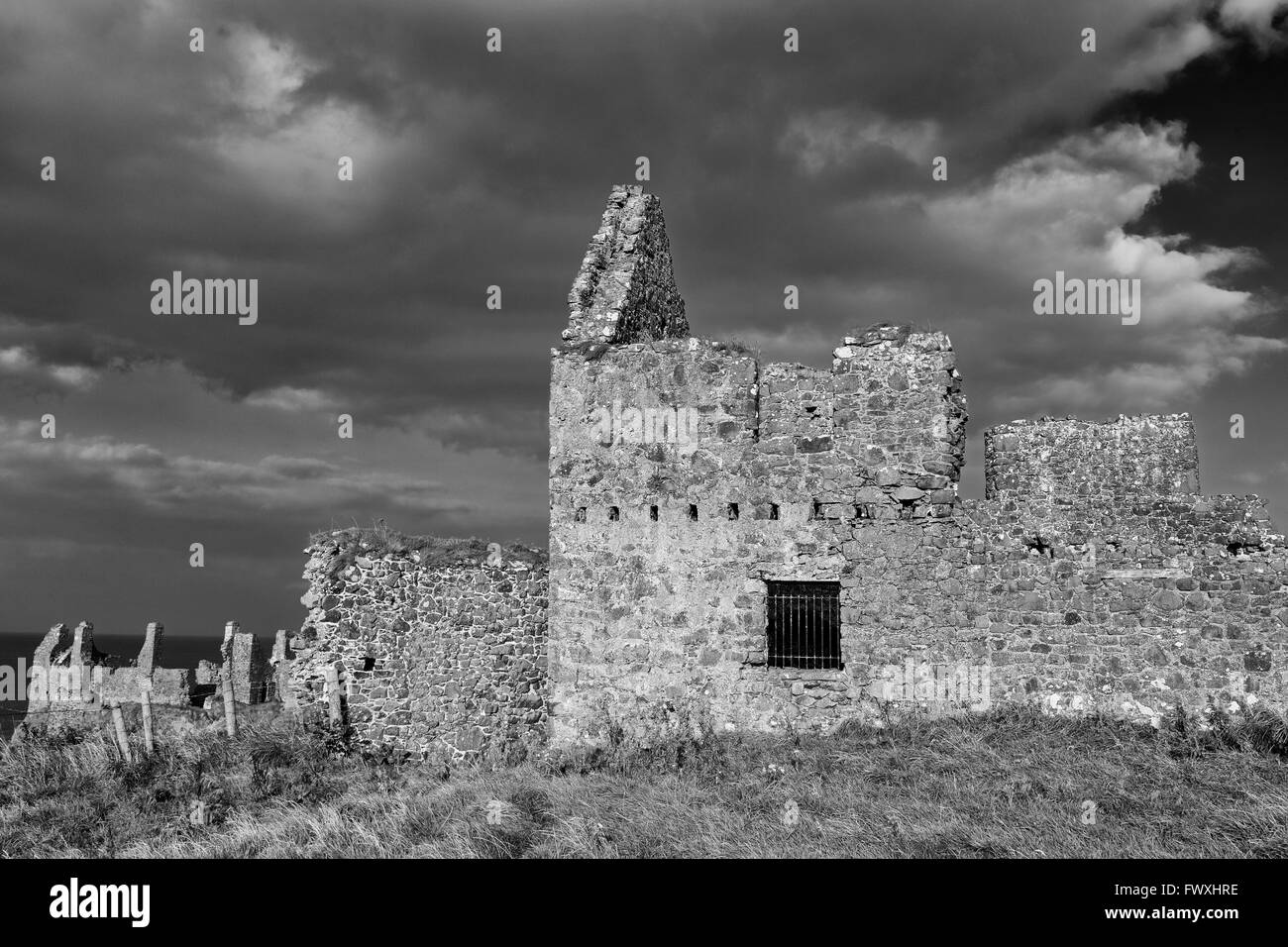 Dunluce Castle, Portrush, County Antrim, Ulster, Northern Ireland ...