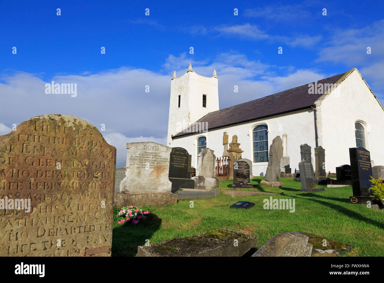 Ballintoy Church, Ballintoy Village, County Antrim, Ulster, Northern ...
