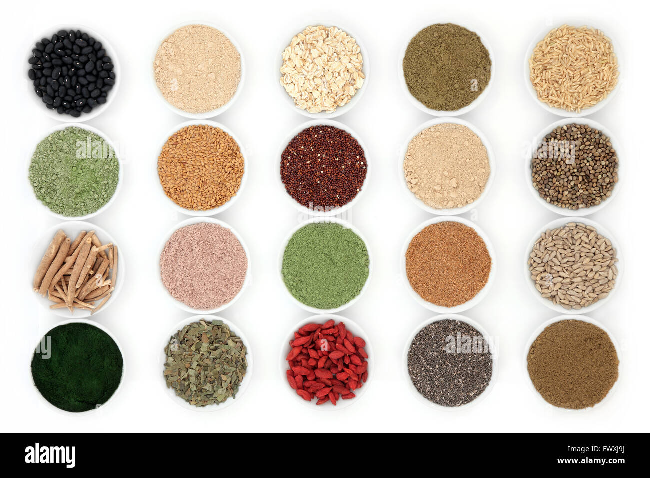 Healthy powders Cut Out Stock Images & Pictures - Alamy
