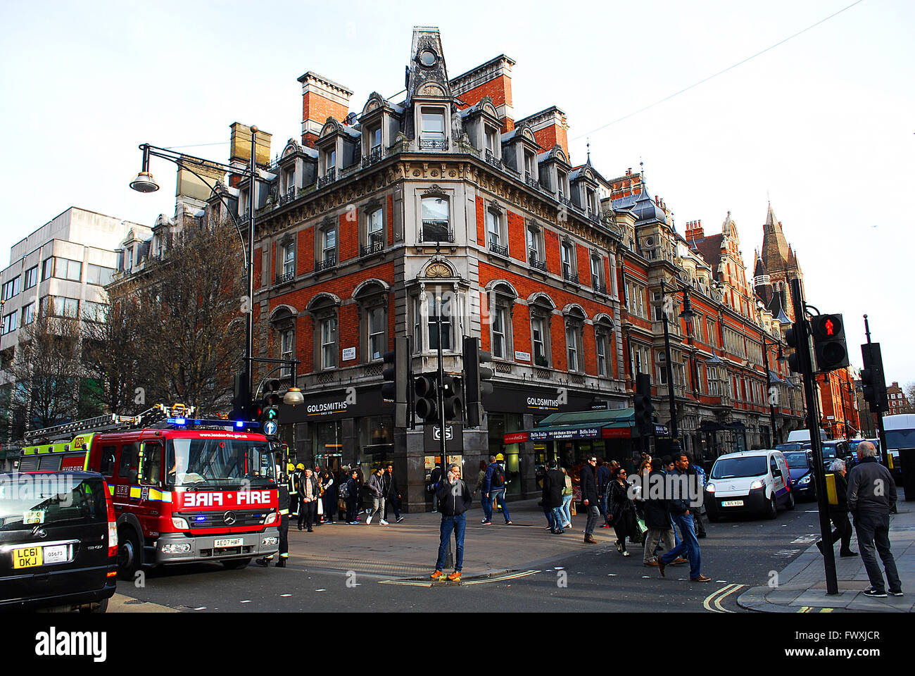 London, United Kingdom. 1st April 2016. London Fire Brigade Attend ...