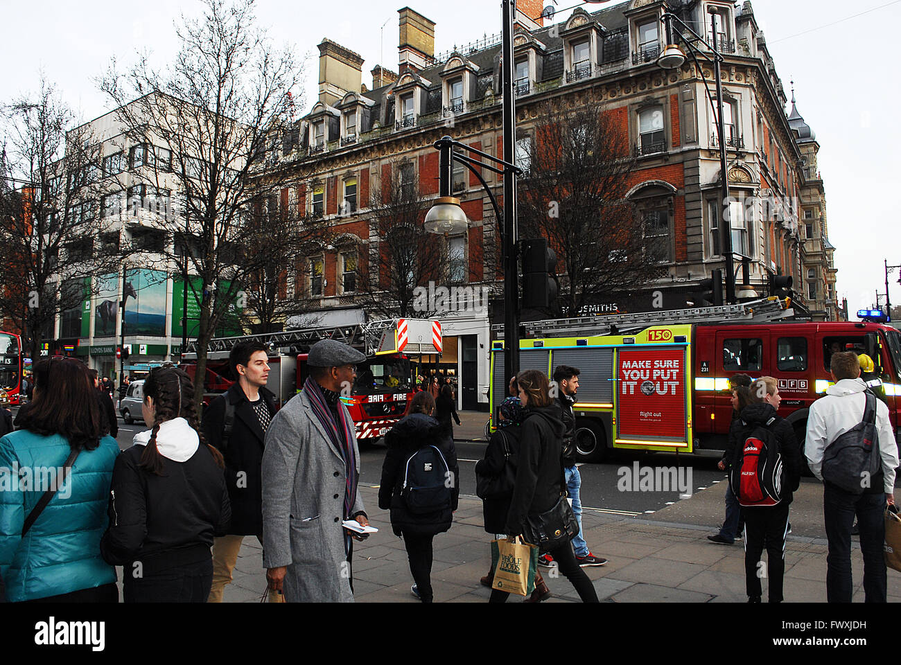 London, United Kingdom. 1st April 2016. London Fire Brigade Attend ...