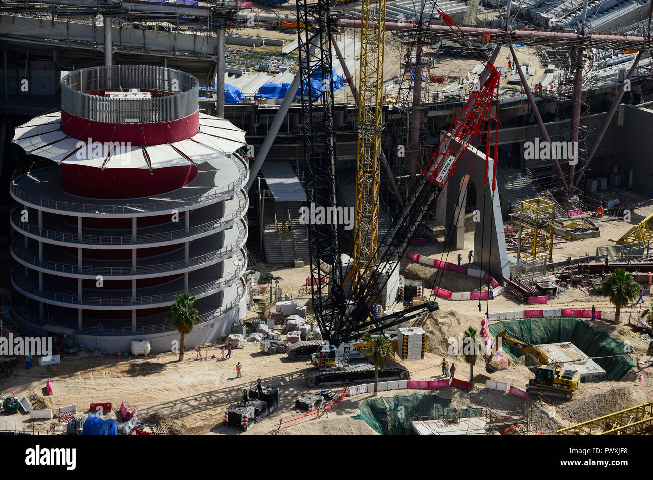 QATAR, Doha, construction site Khalifa International Stadium for FIFA ...