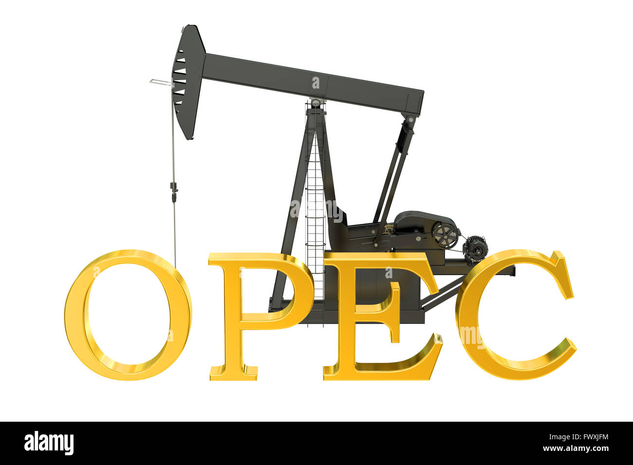 OPEC concept, 3D rendering isolated on white background Stock Photo - Alamy