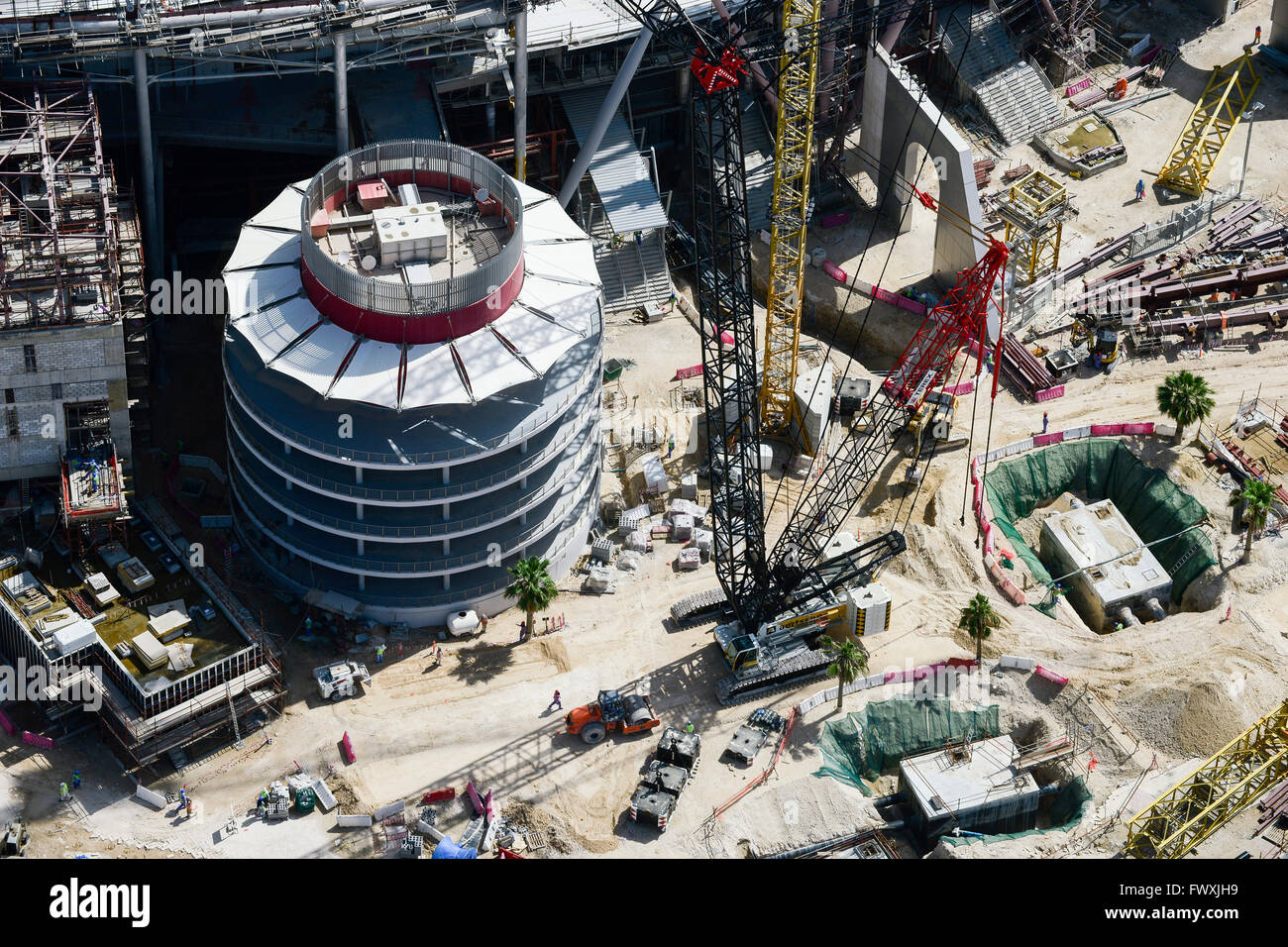 QATAR, Doha, construction site Khalifa International Stadium for FIFA ...