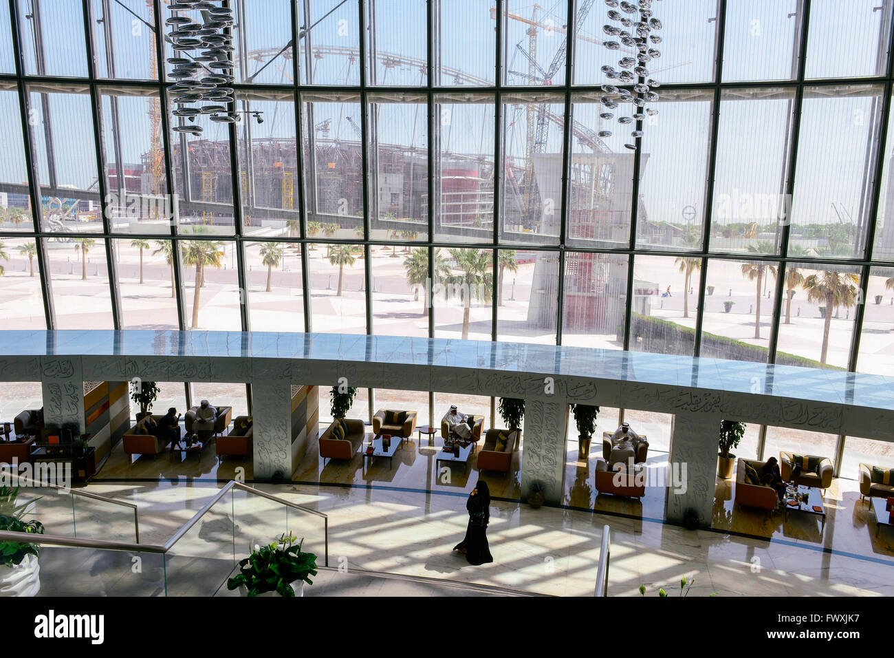 QATAR, Doha, construction site Khalifa International Stadium for FIFA ...