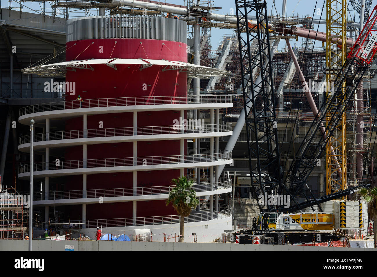 QATAR, Doha, construction site Khalifa International Stadium for FIFA ...