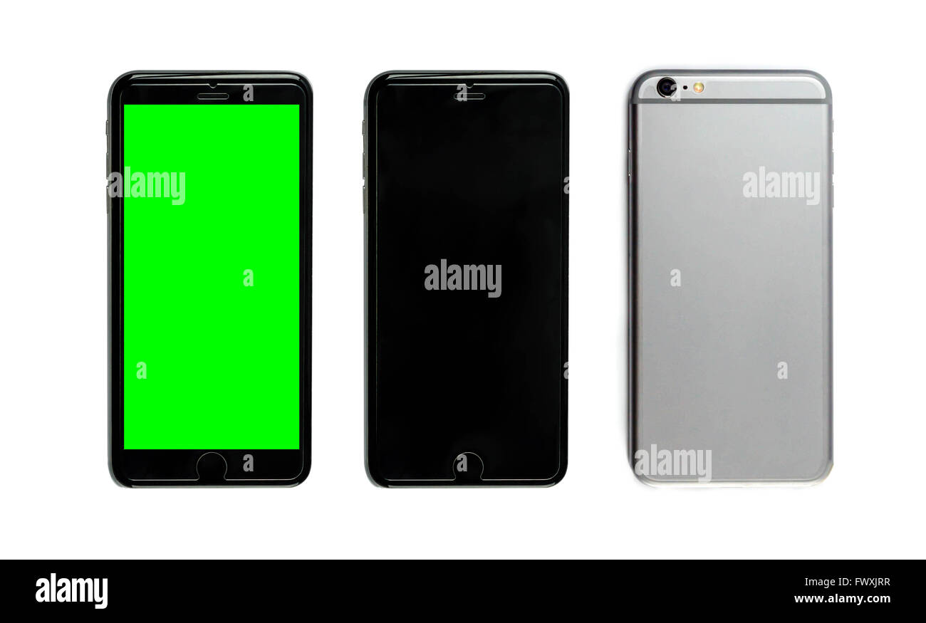 New realistic mobile phone smartphone collection Stock Photo - Alamy