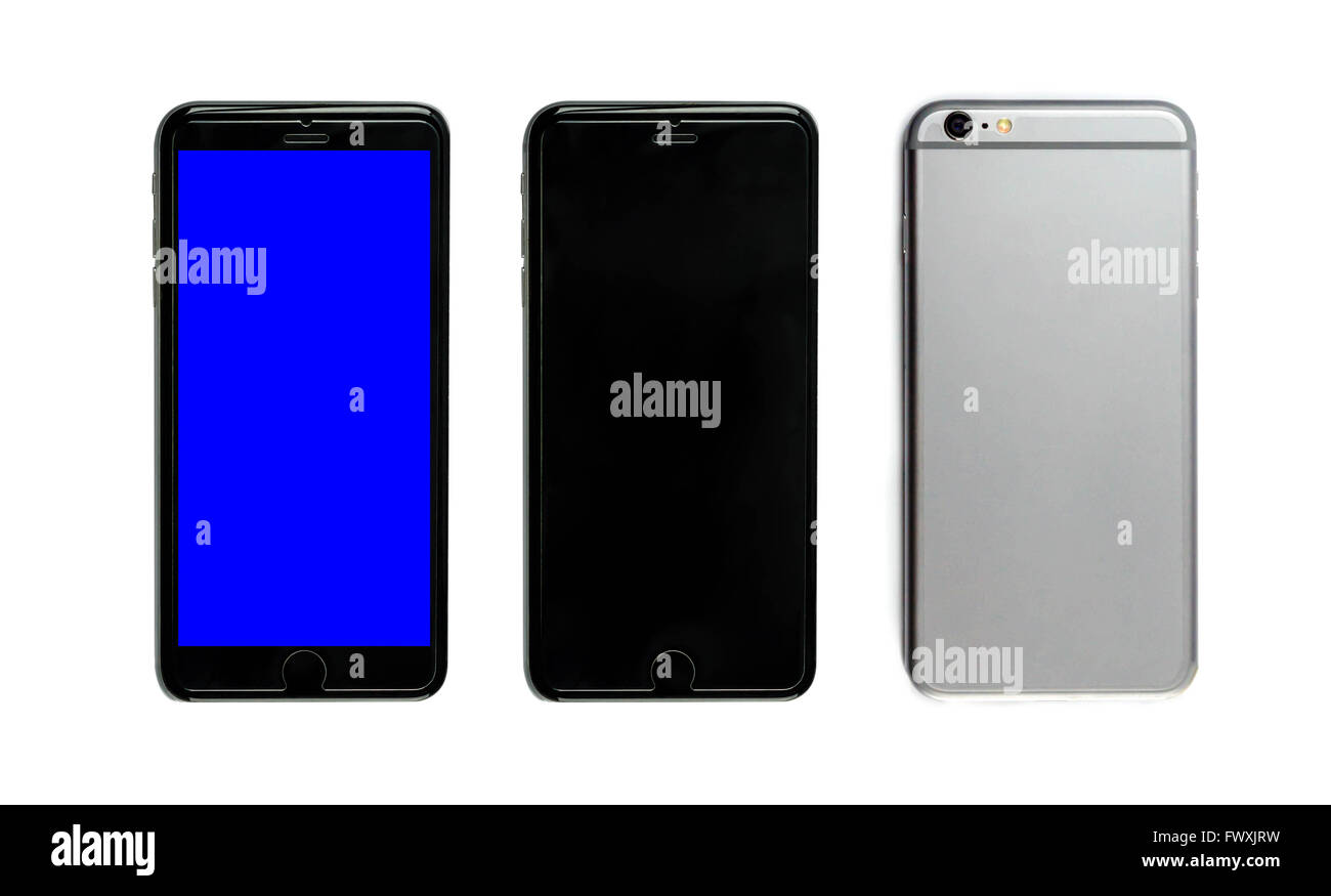 New realistic mobile phone smartphone collection Stock Photo - Alamy