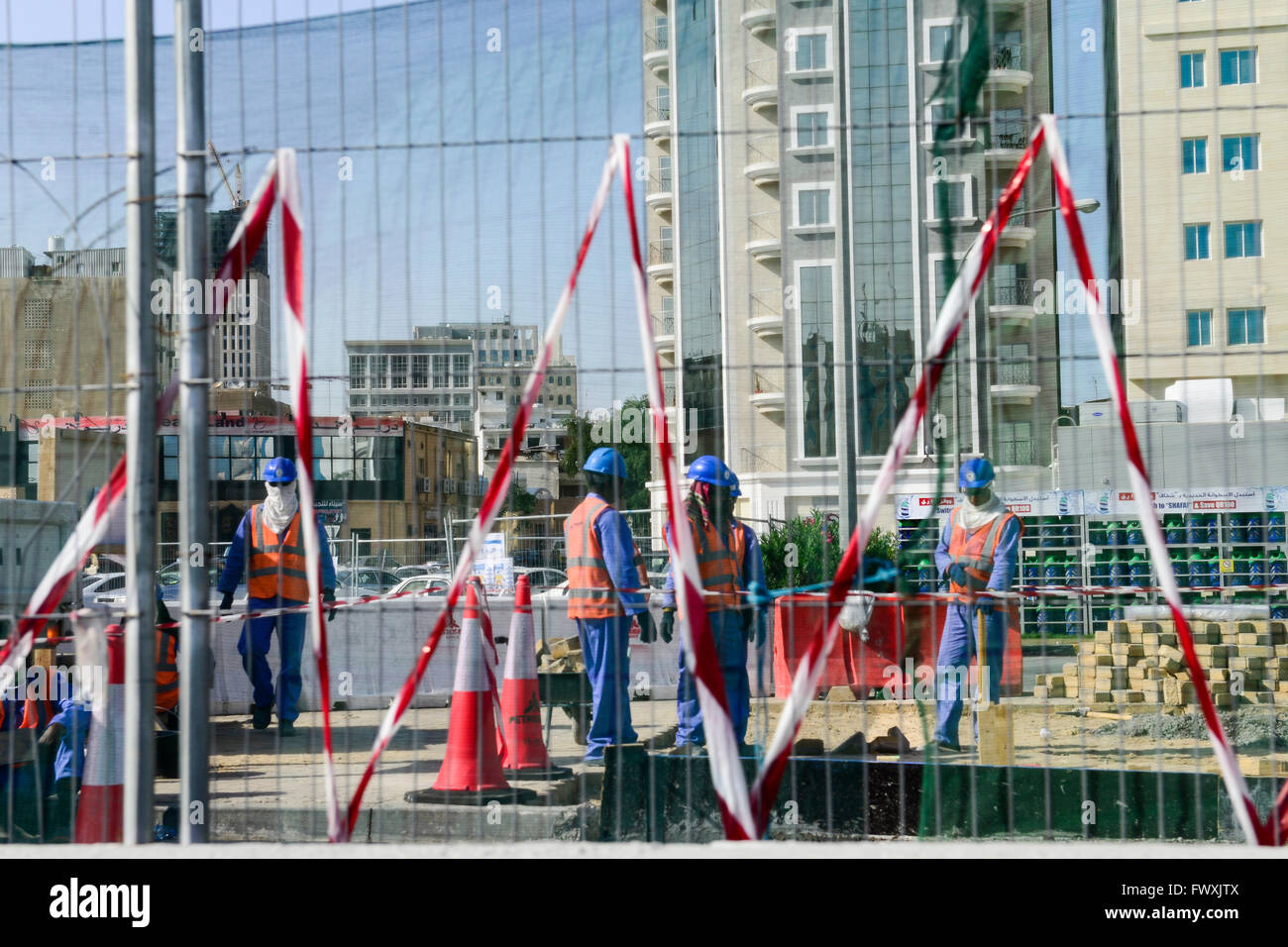 Qatar migrant workers world cup hi-res stock photography and images - Alamy
