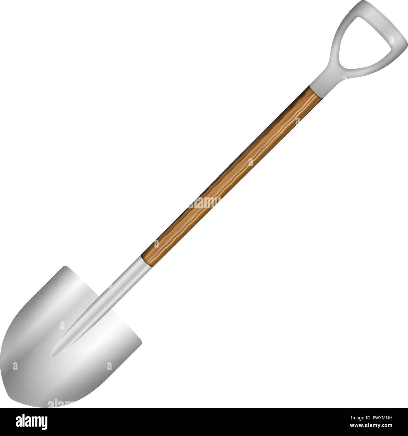 Shovel on a white background. Vector illustration Stock Vector Image ...