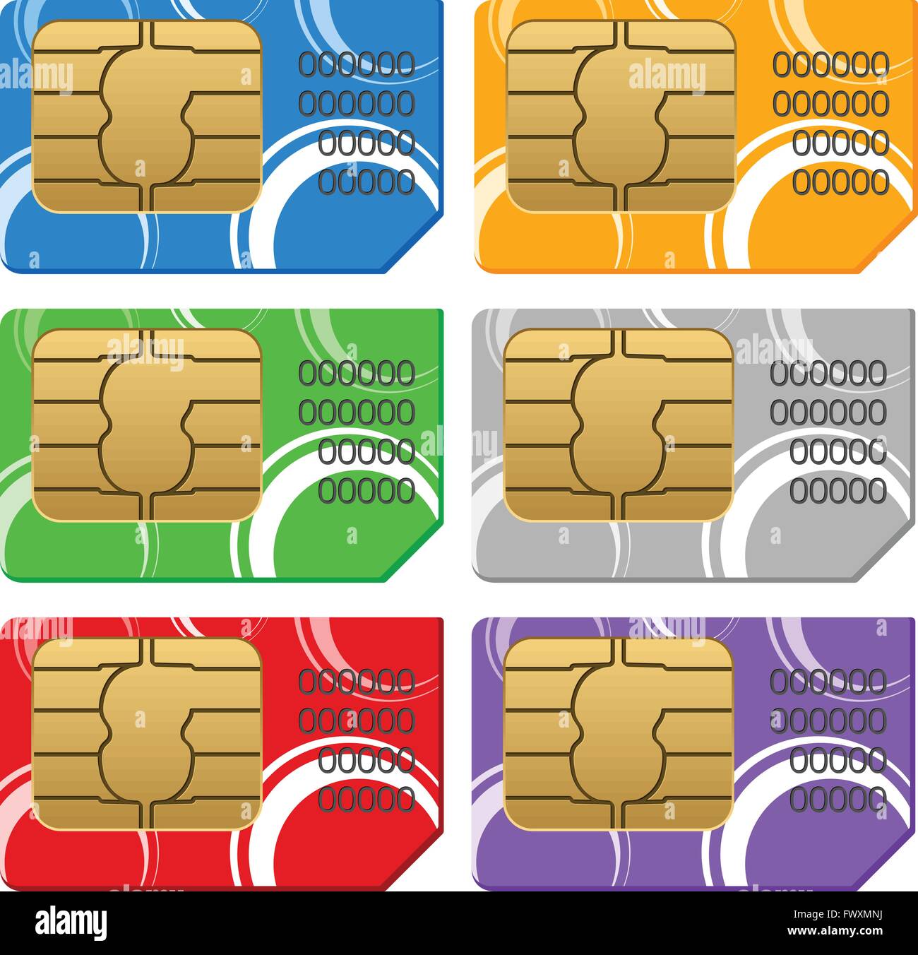 Cellular sim Stock Vector Images - Alamy