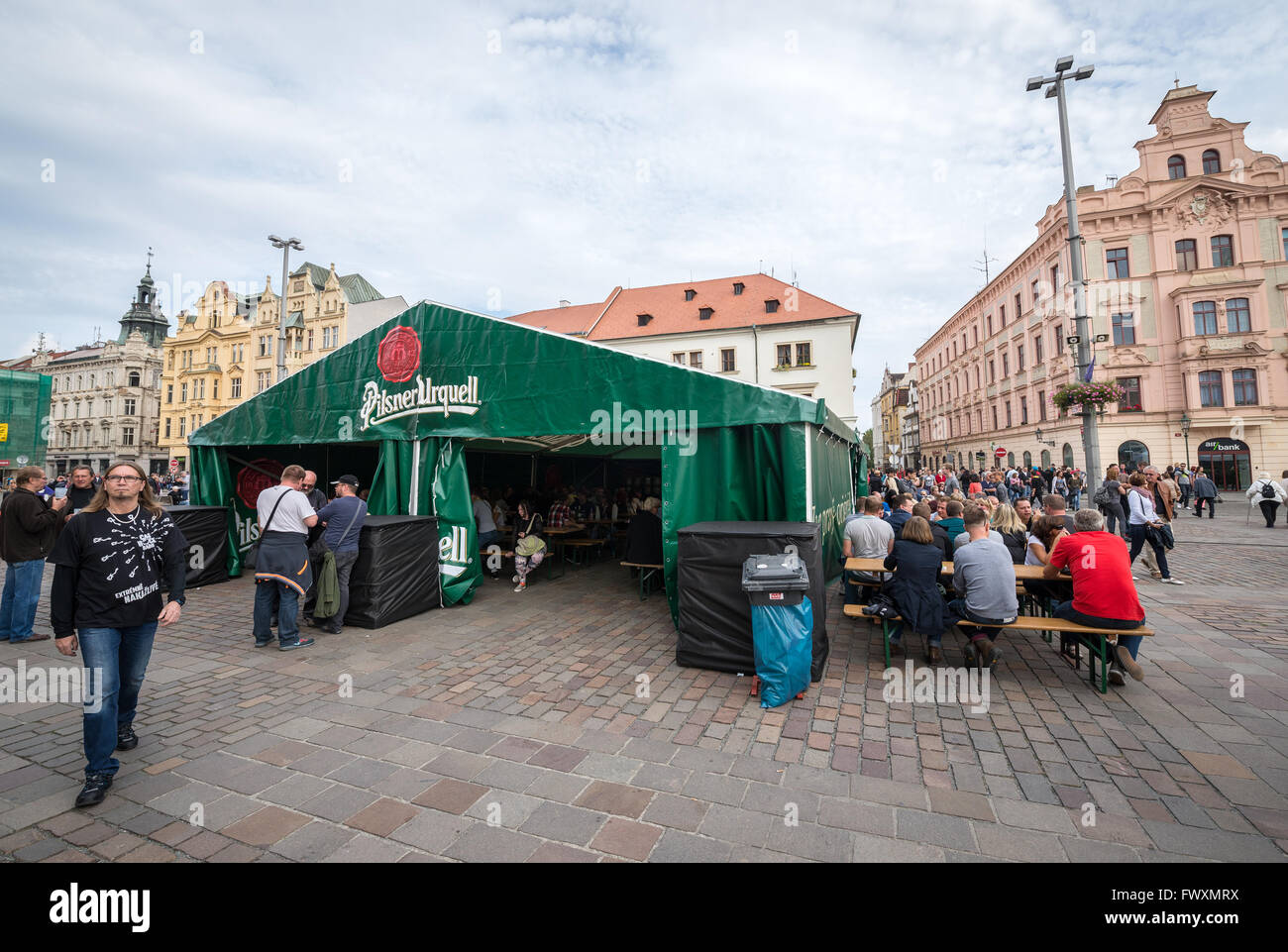 Pilsen Fest 2015 on Square of the Republic in Pilsen city, Czech ...