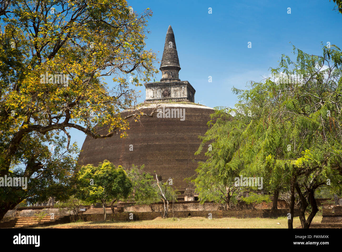 Sri Lanka, Polonnaruwa, Rankoth Vihara (Rankoth Vehera) dagoba, the ...