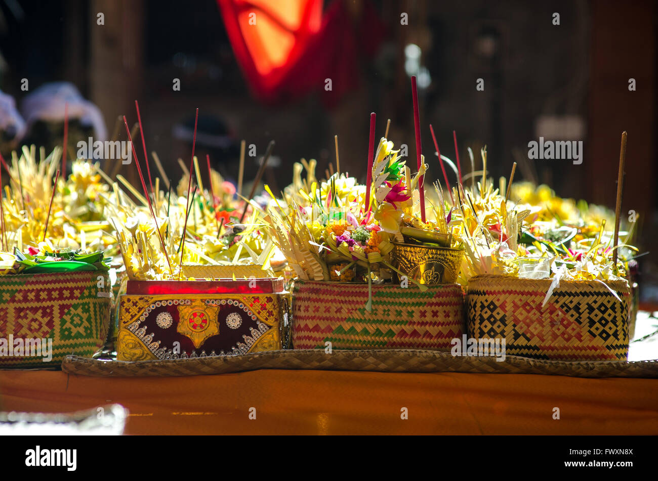 Offering at temple hi-res stock photography and images - Alamy