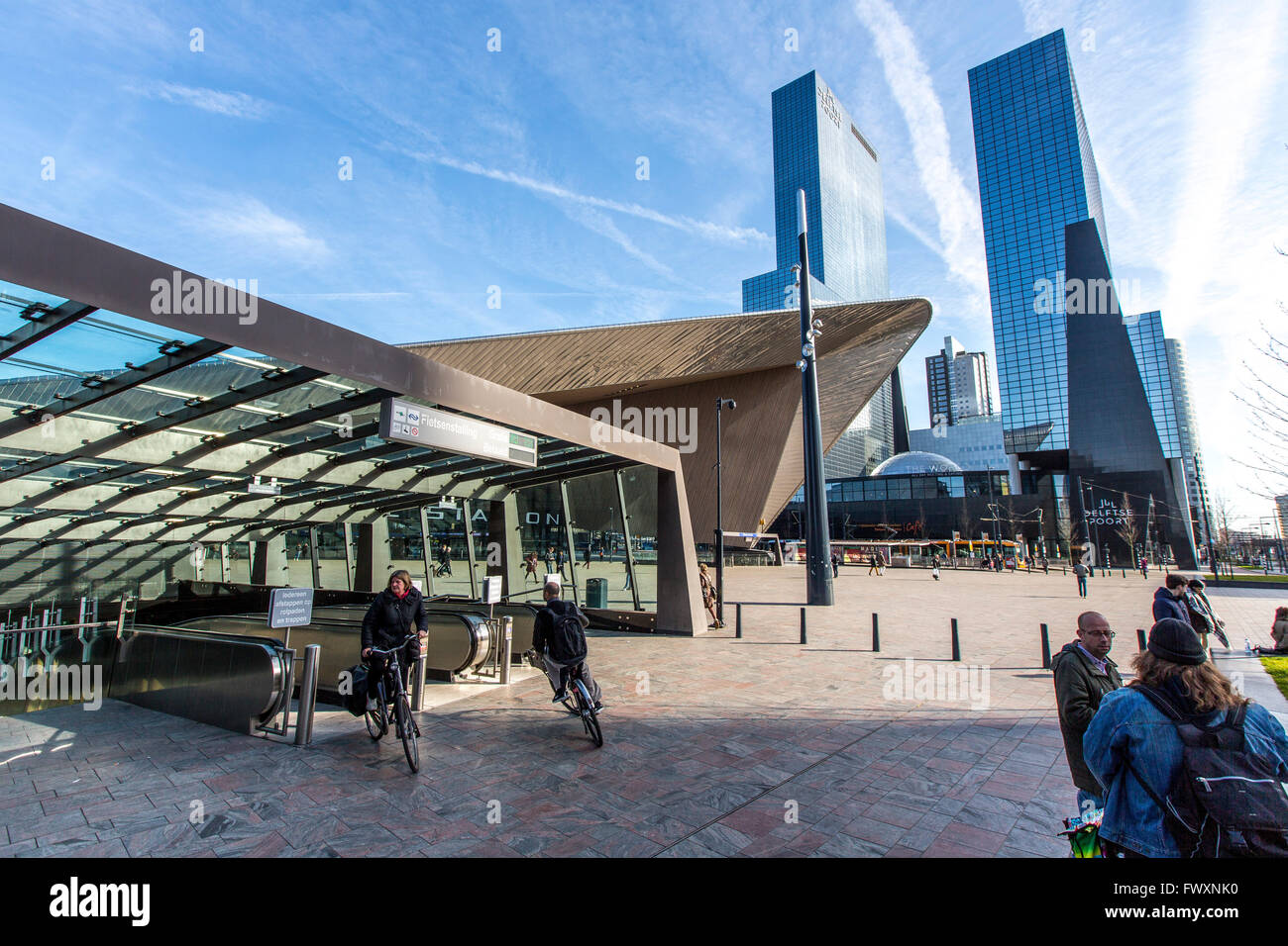 Public bike park, parking garage, for over 5000 bicycles, at central ...