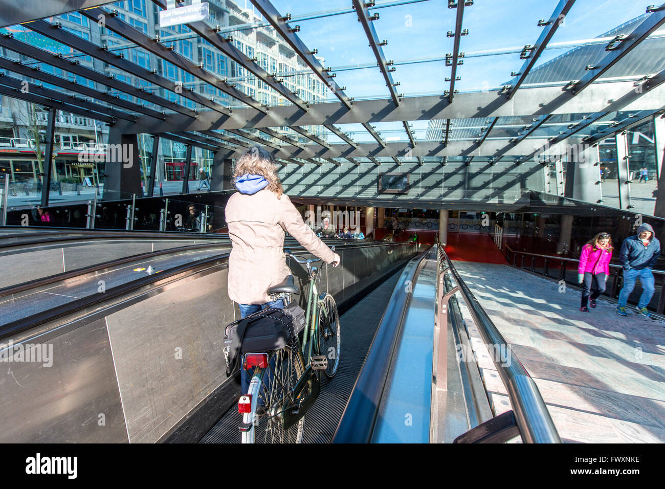 Public bike park, parking garage, for over 5000 bicycles, at central ...